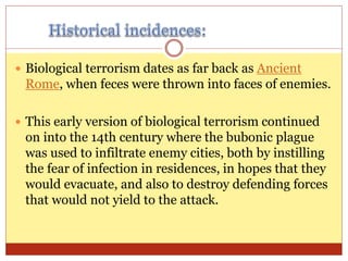 Food terrorism and biocrimes | PPTX