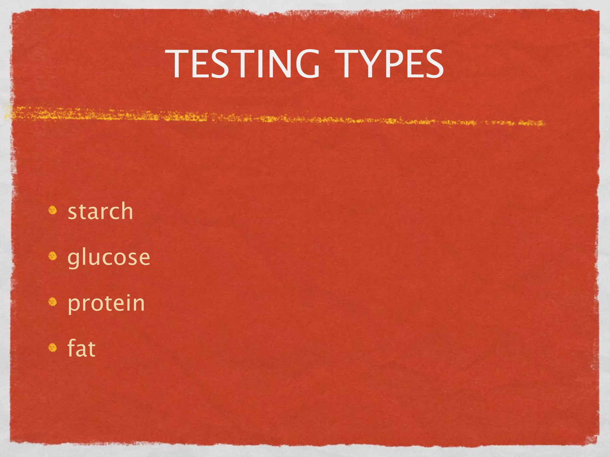 Food test | KEY