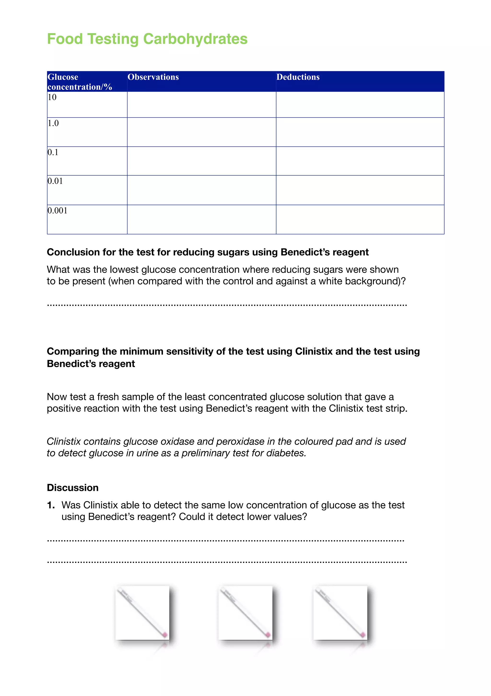 Food Testing Carbohydrates | PDF