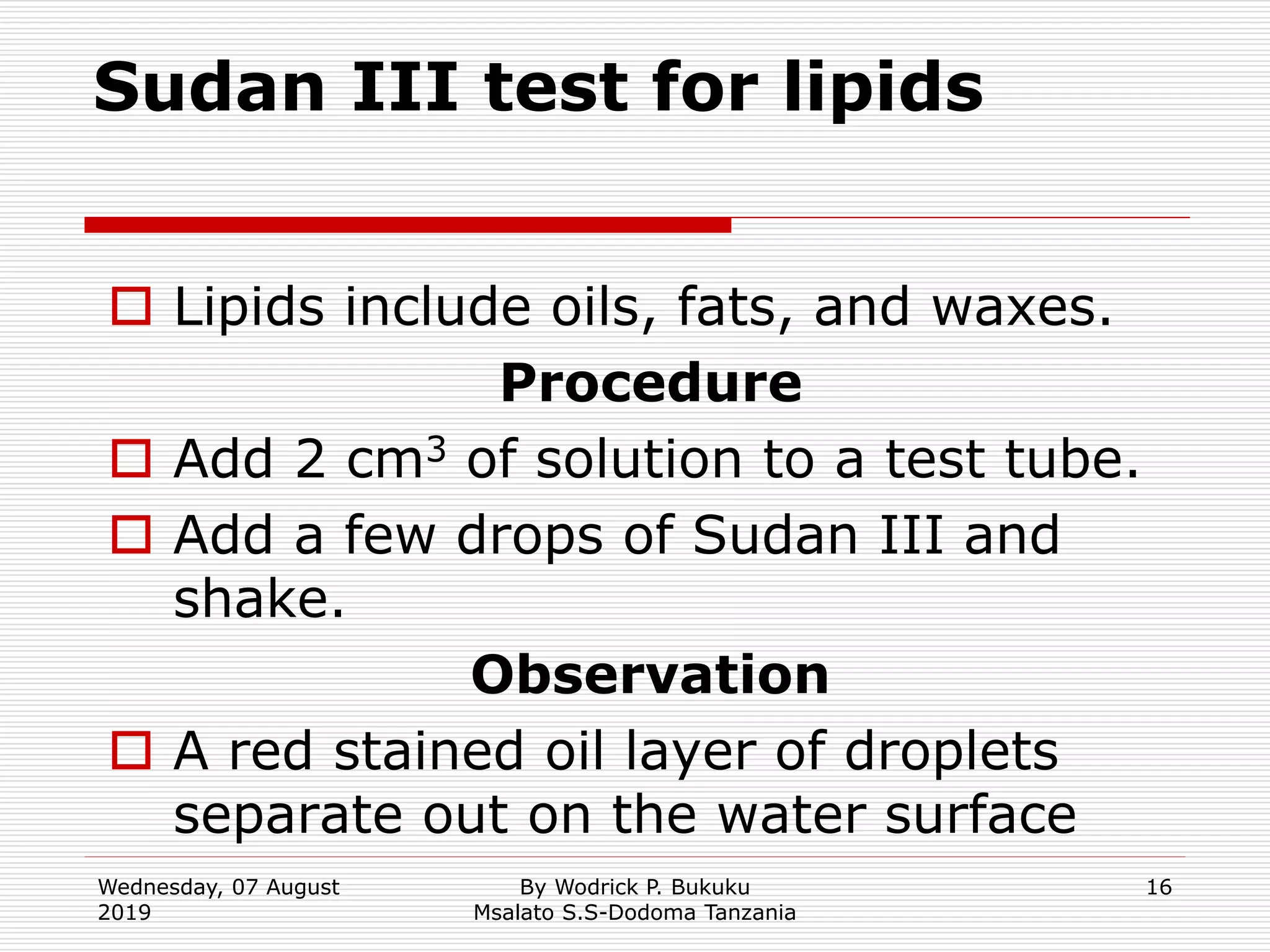 Food test practical notes | PPTX