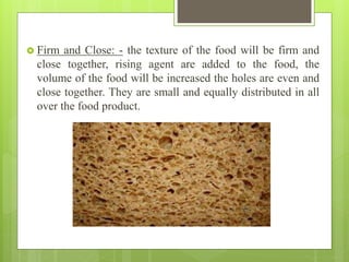 Food textures | PPTX