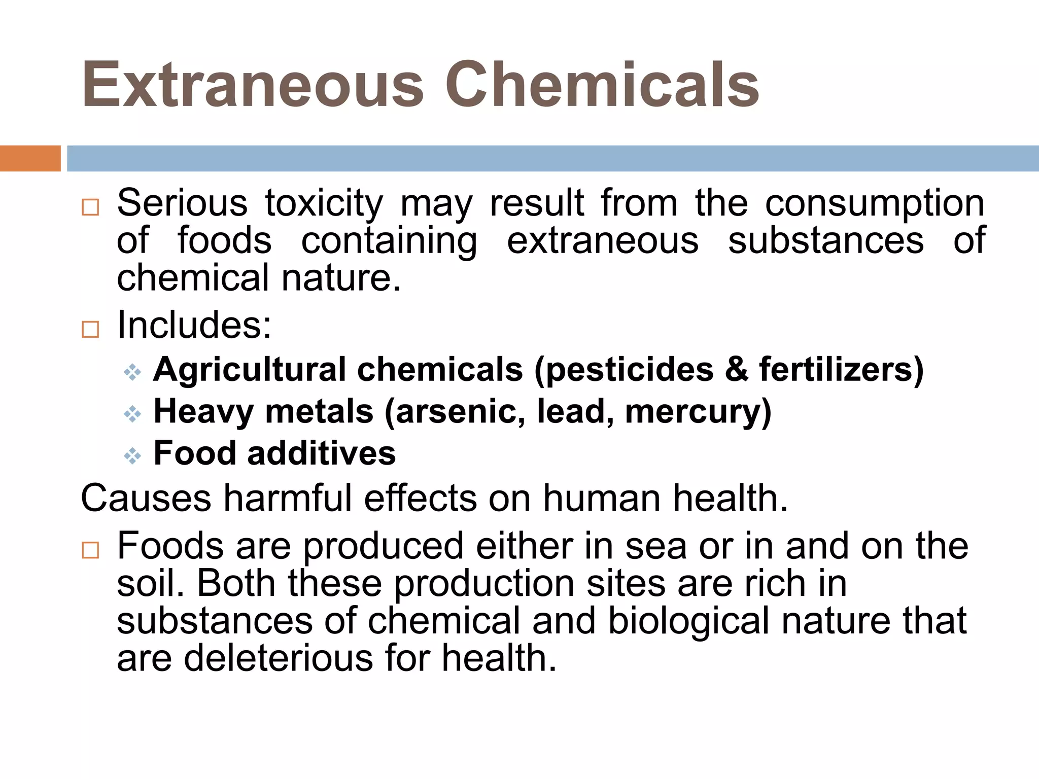 Food toxicology | PPTX