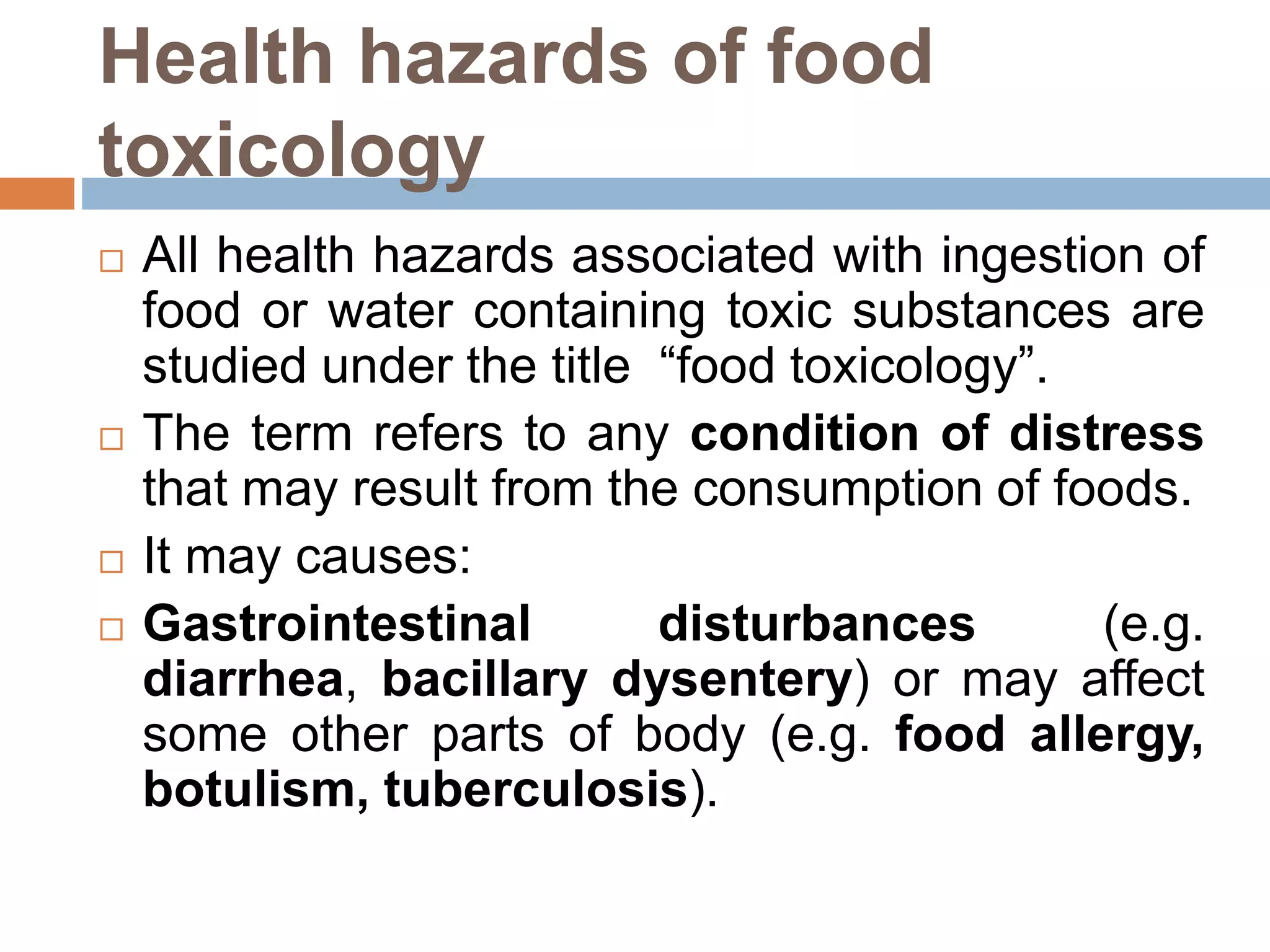 Food toxicology | PPTX