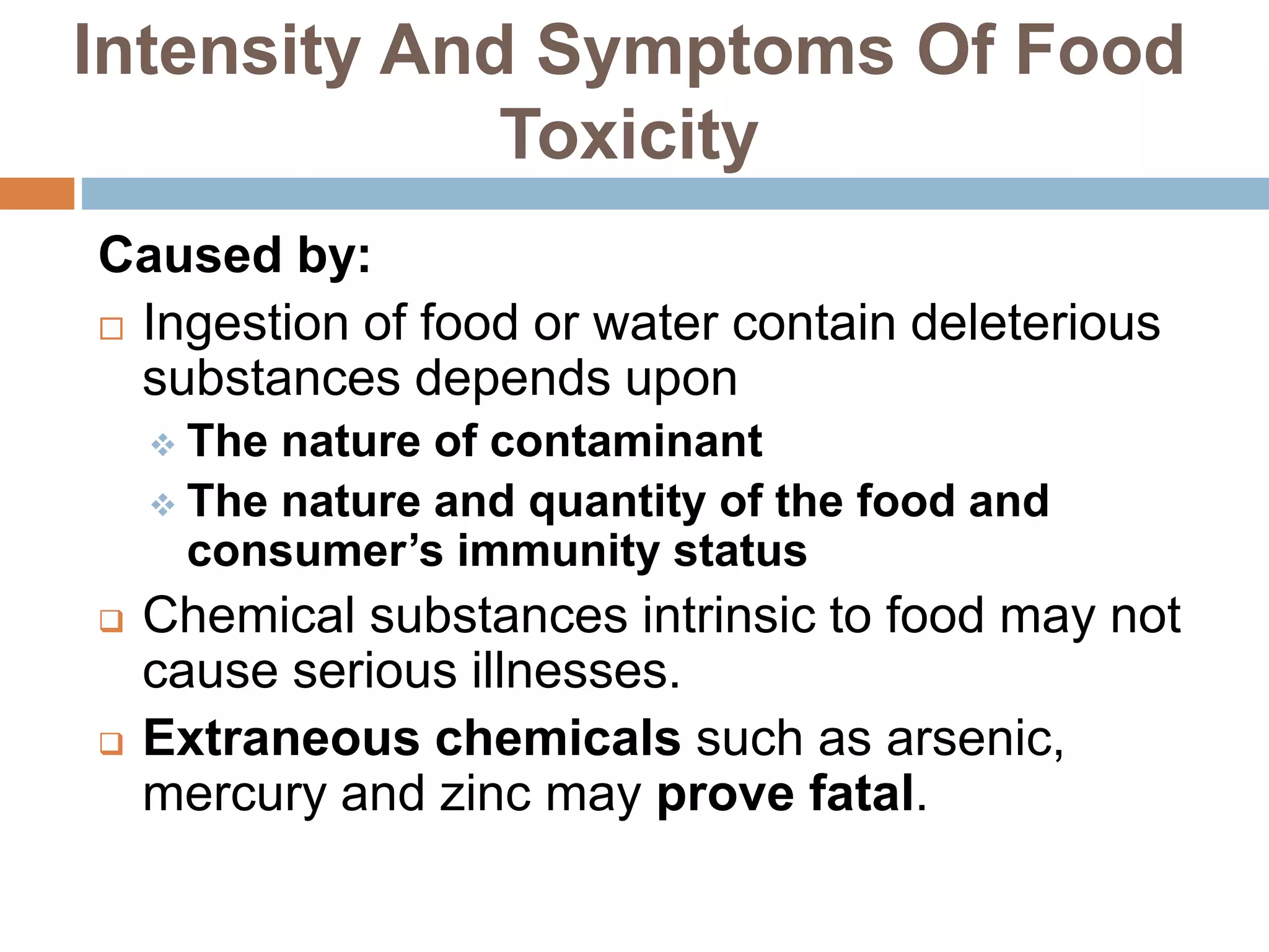 Food toxicology | PPTX