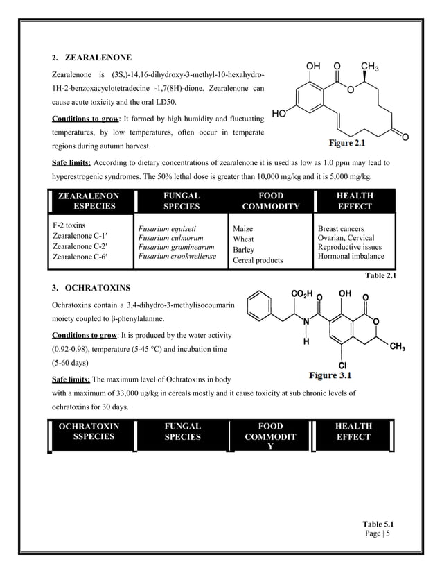 FOOD toxicology, FUNGAL TOXINS, GROUPS OF MYCOTOXINS etc. | PDF