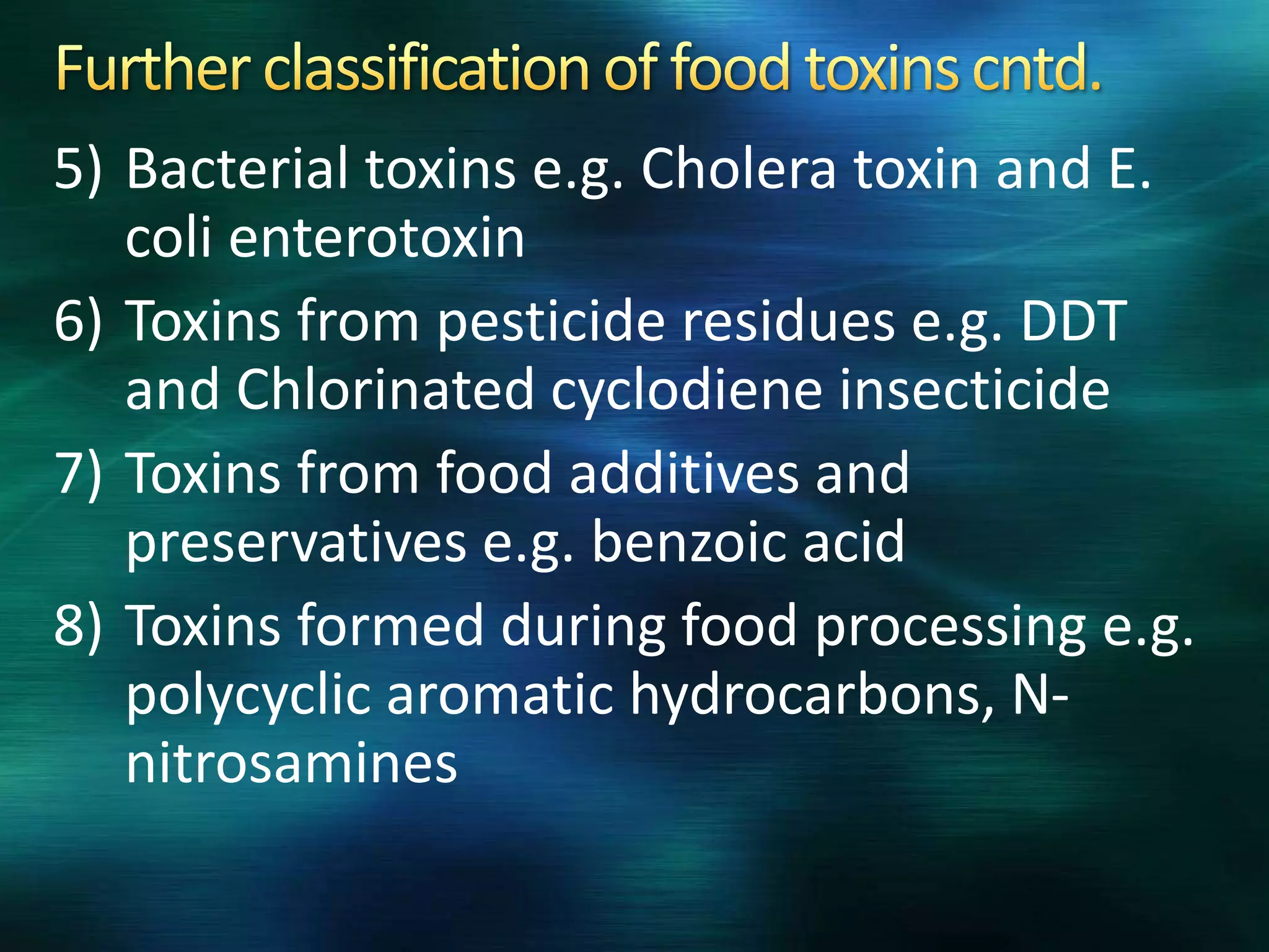 Food toxins | PPTX