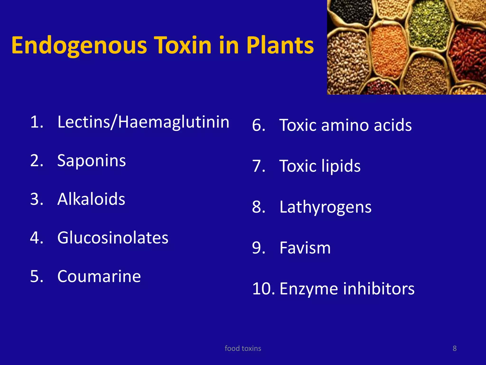 Food toxins | PPTX