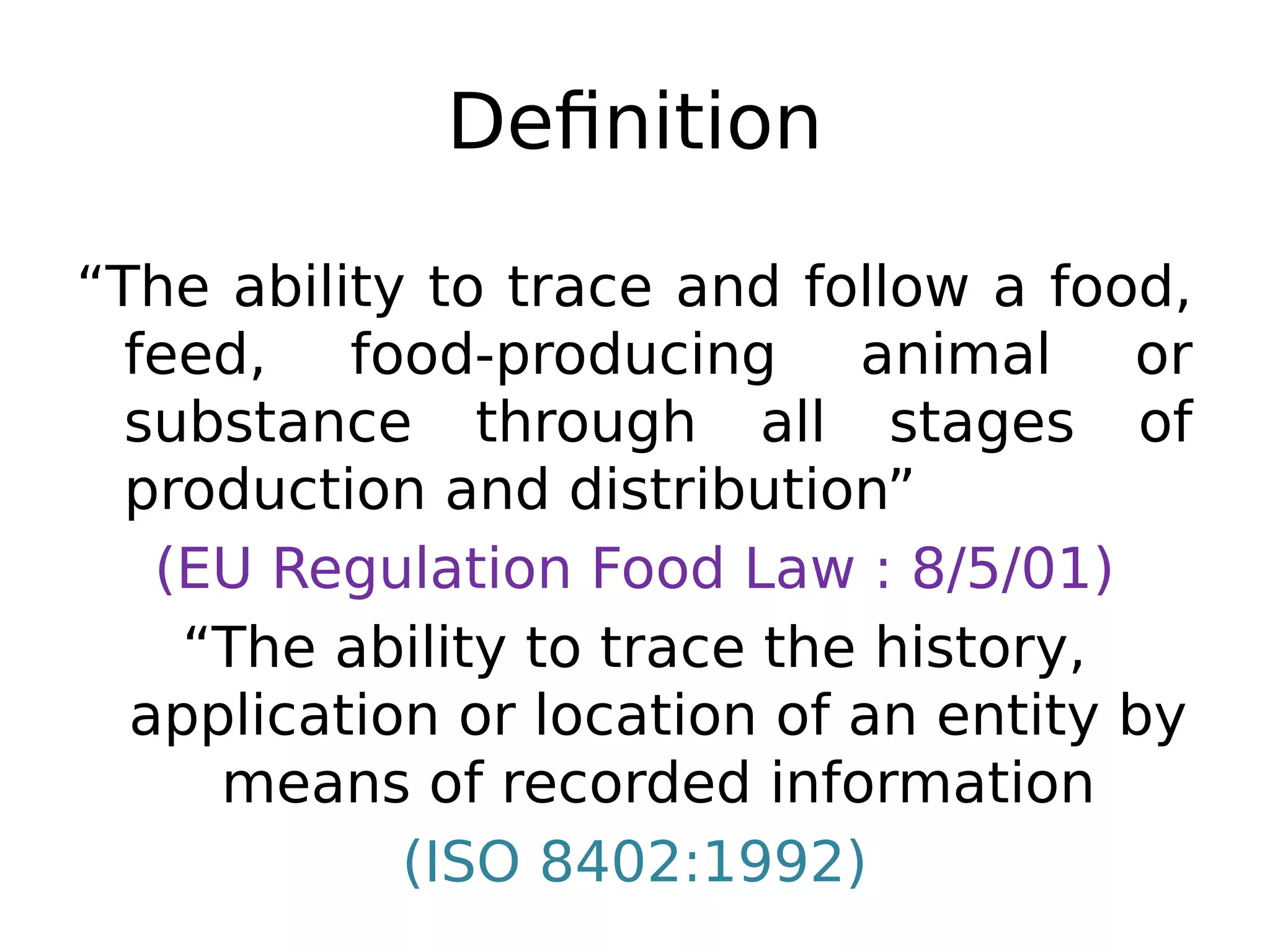 Food traceability | PDF