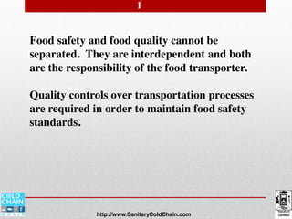 Food Transportation System | PDF