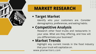 Custom Food Truck Business Plan - Success Roadmap | PPT