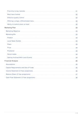 Food truck business plan example | PDF
