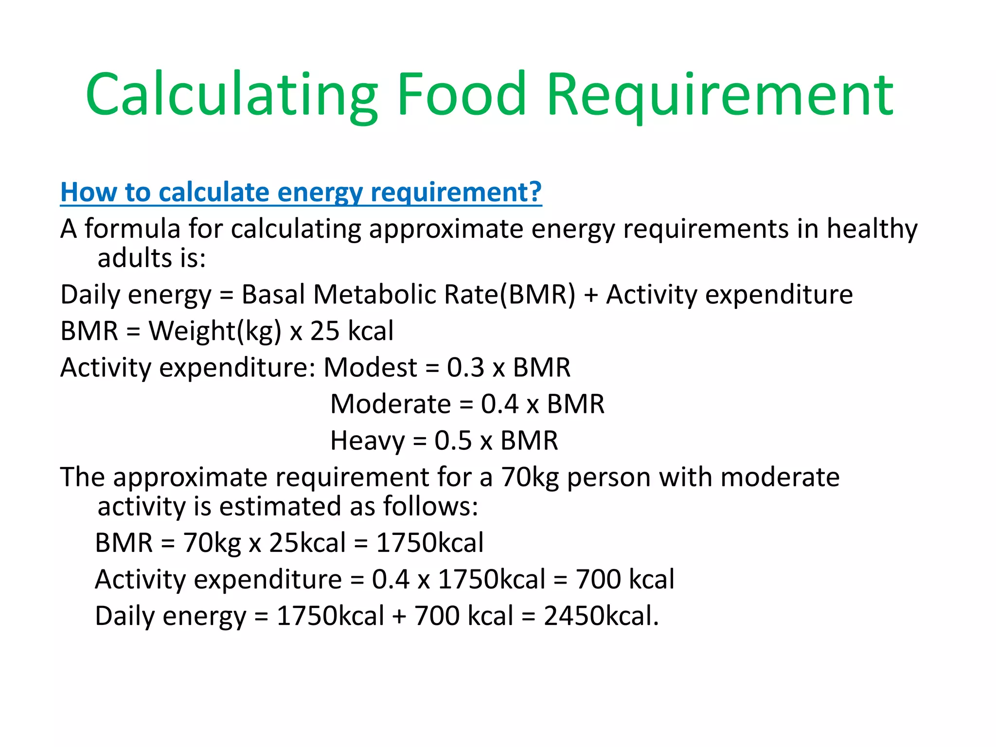 Food values by dr. md. belayet hossen | PPT
