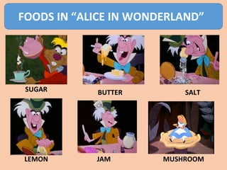 Food vocabulary alice | PPTX