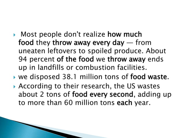 Food waste | PPT