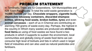 FOOD WASTE for different uses can be applied for betterment | PPT