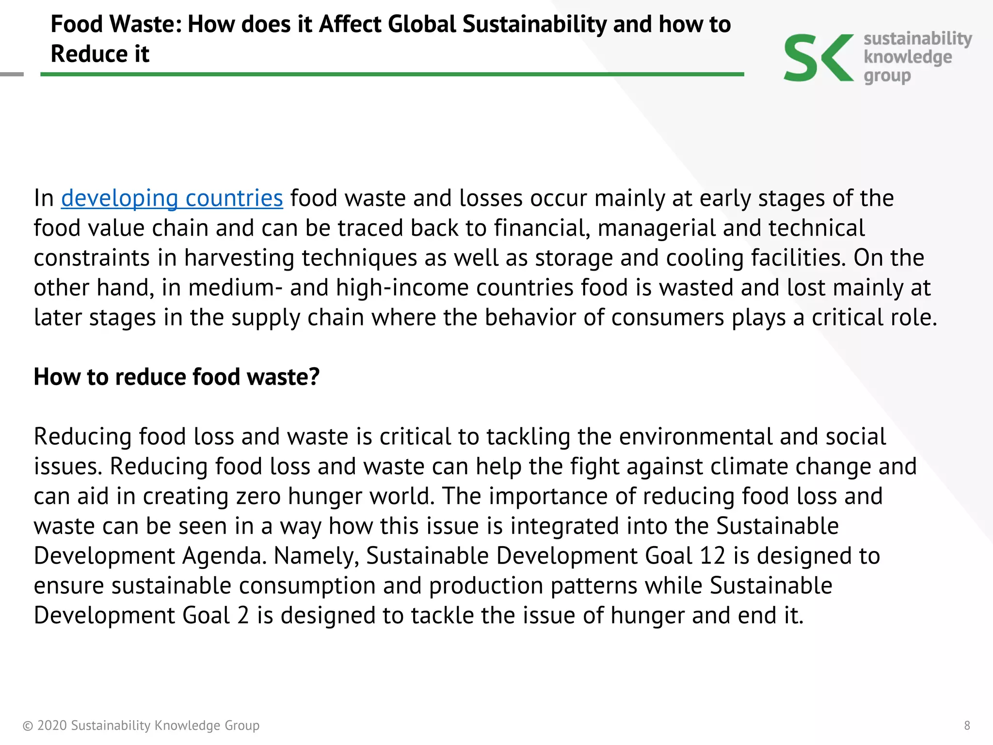 Food Waste: How does it Affect Global Sustainability and how to Reduce ...