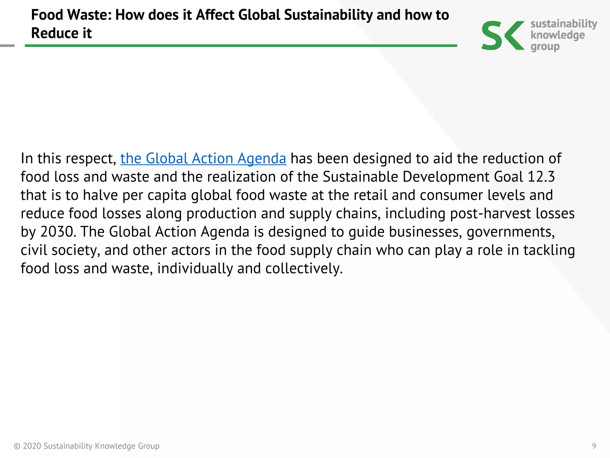 Food Waste: How does it Affect Global Sustainability and how to Reduce ...