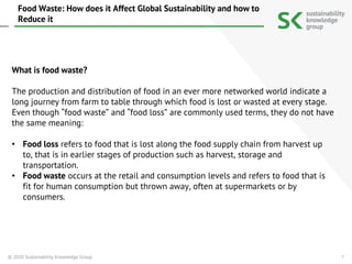 Food Waste: How does it Affect Global Sustainability and how to Reduce ...