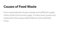 Food Waste and Hunger The Unseen Connection | PDF