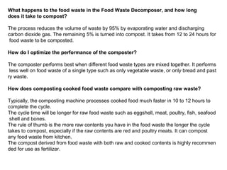 Food waste decomposers - reduce in 24 hrs | PPT