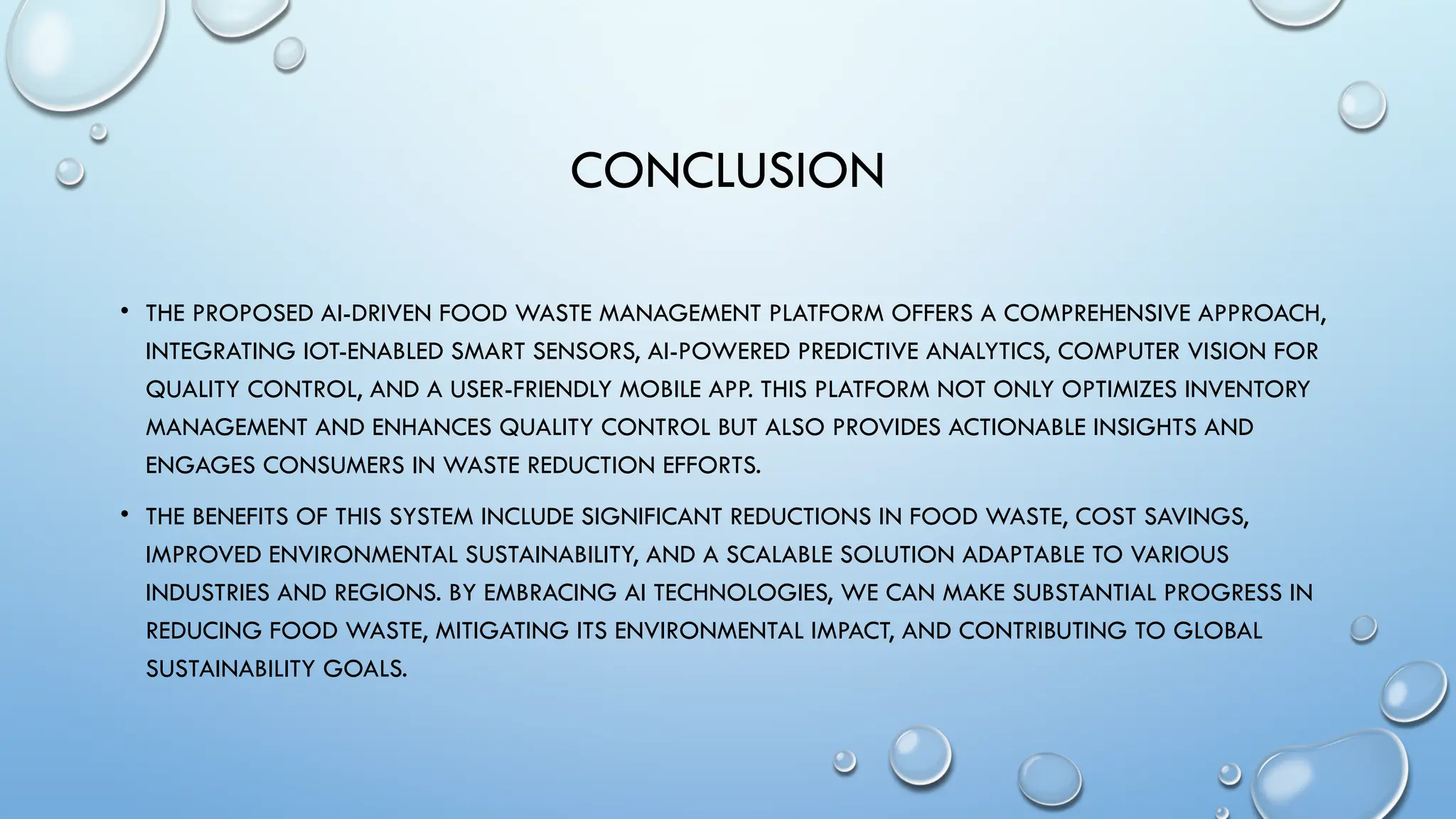 Food waste management system presentation | PPT