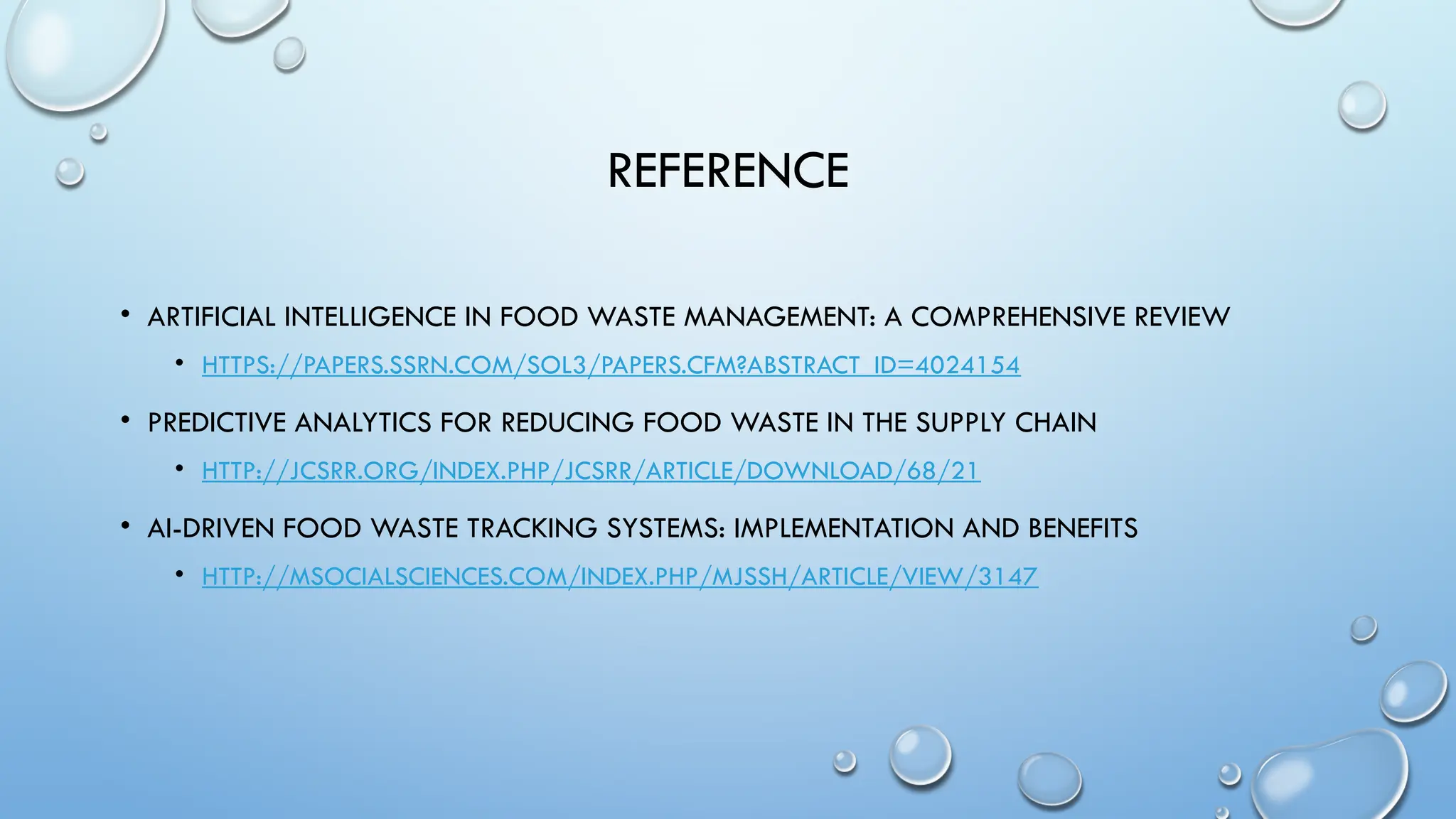 Food waste management system presentation | PPTX