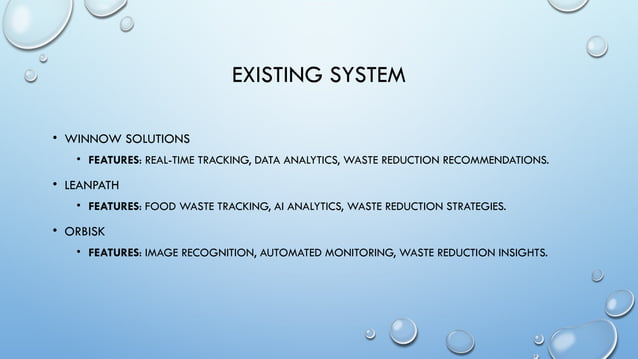 Food waste management system presentation | PPTX