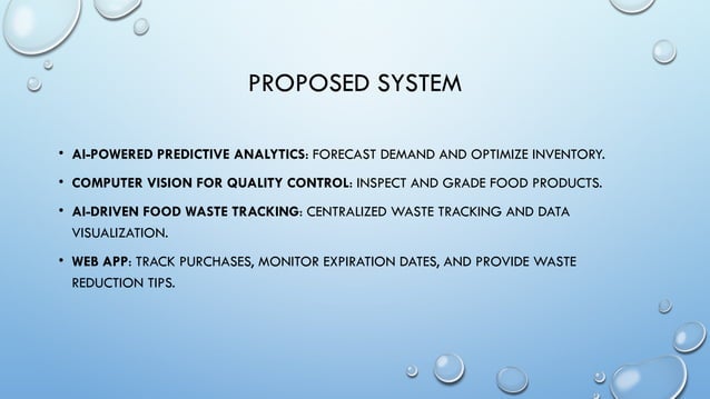 Food waste management system presentation | PPTX