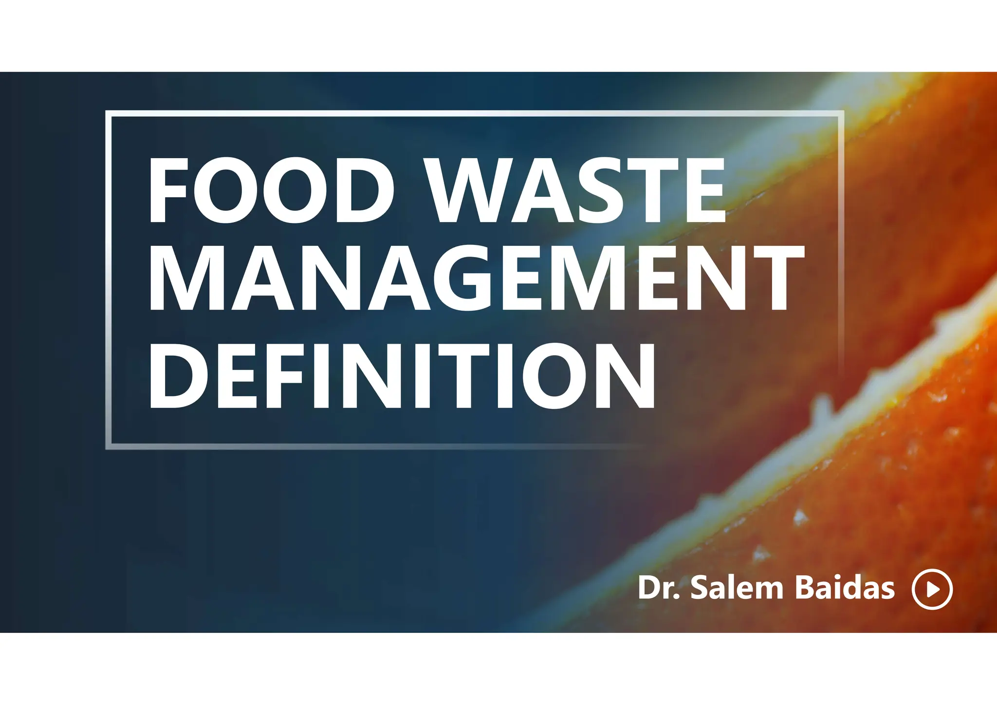 Food Waste Management Definition | PDF