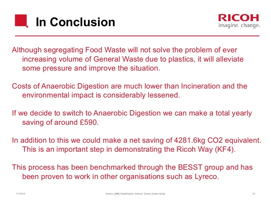 Food waste segregation