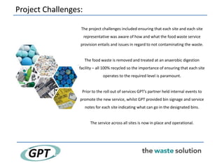 Food waste solutions for the defence sector - Sodexo case study | PPTX