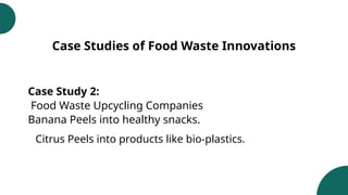 food waste to value using sustainable 12 | PPTX