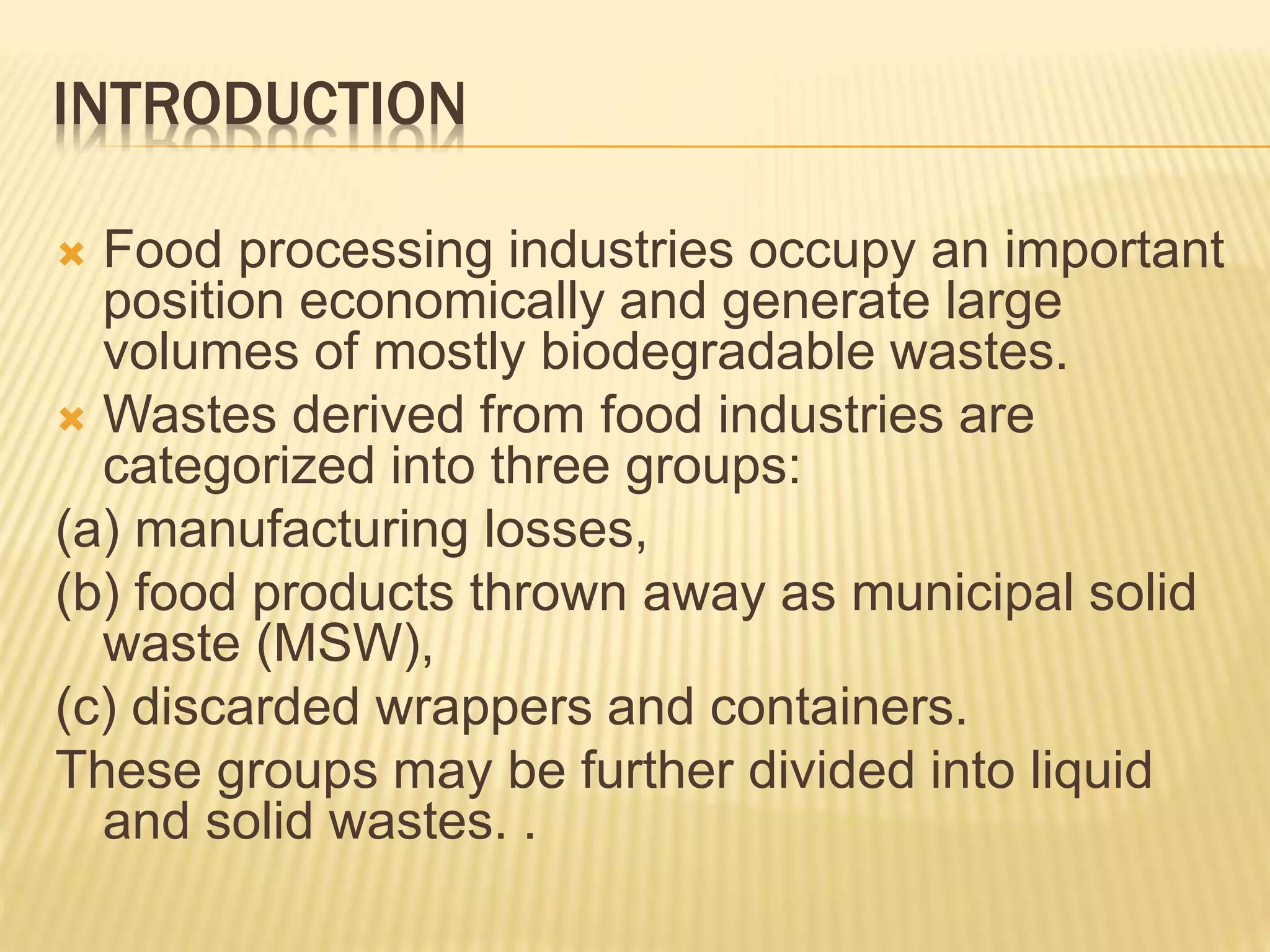 Food waste treatment | PPTX