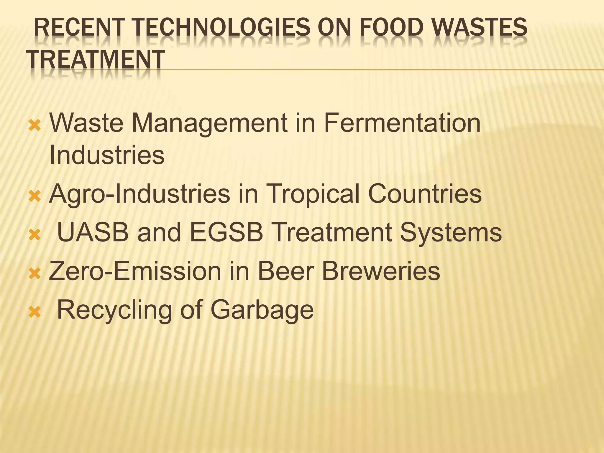 Food waste treatment | PPTX