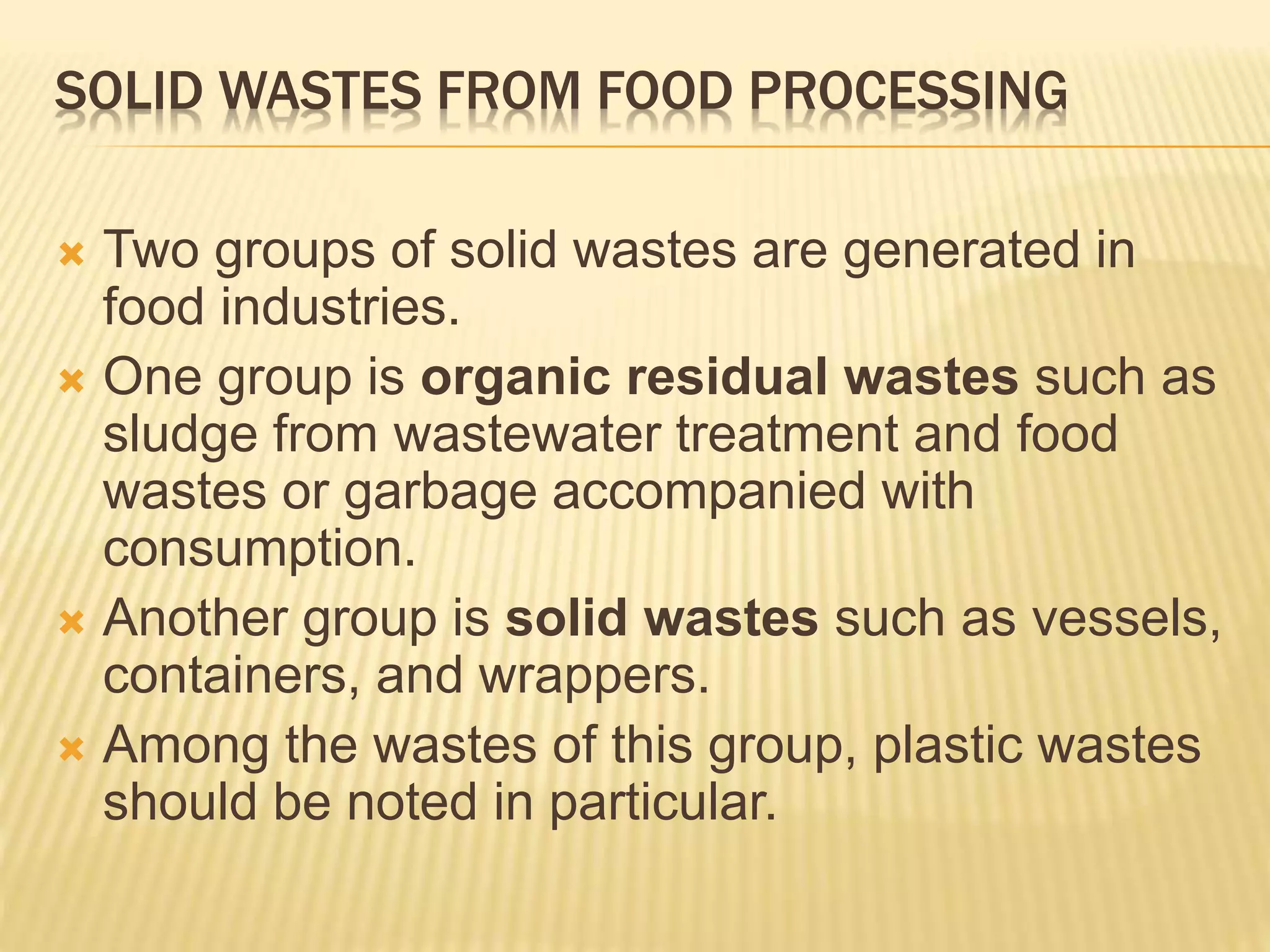 Food waste treatment | PPTX