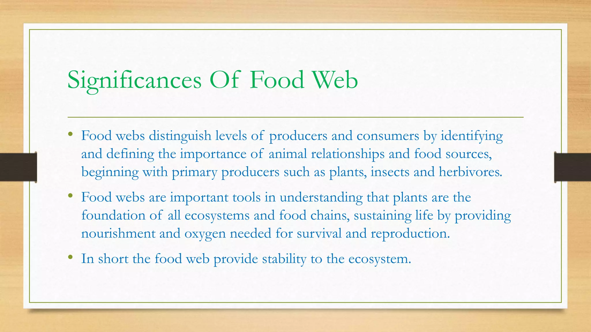 Food web presentation | PPTX