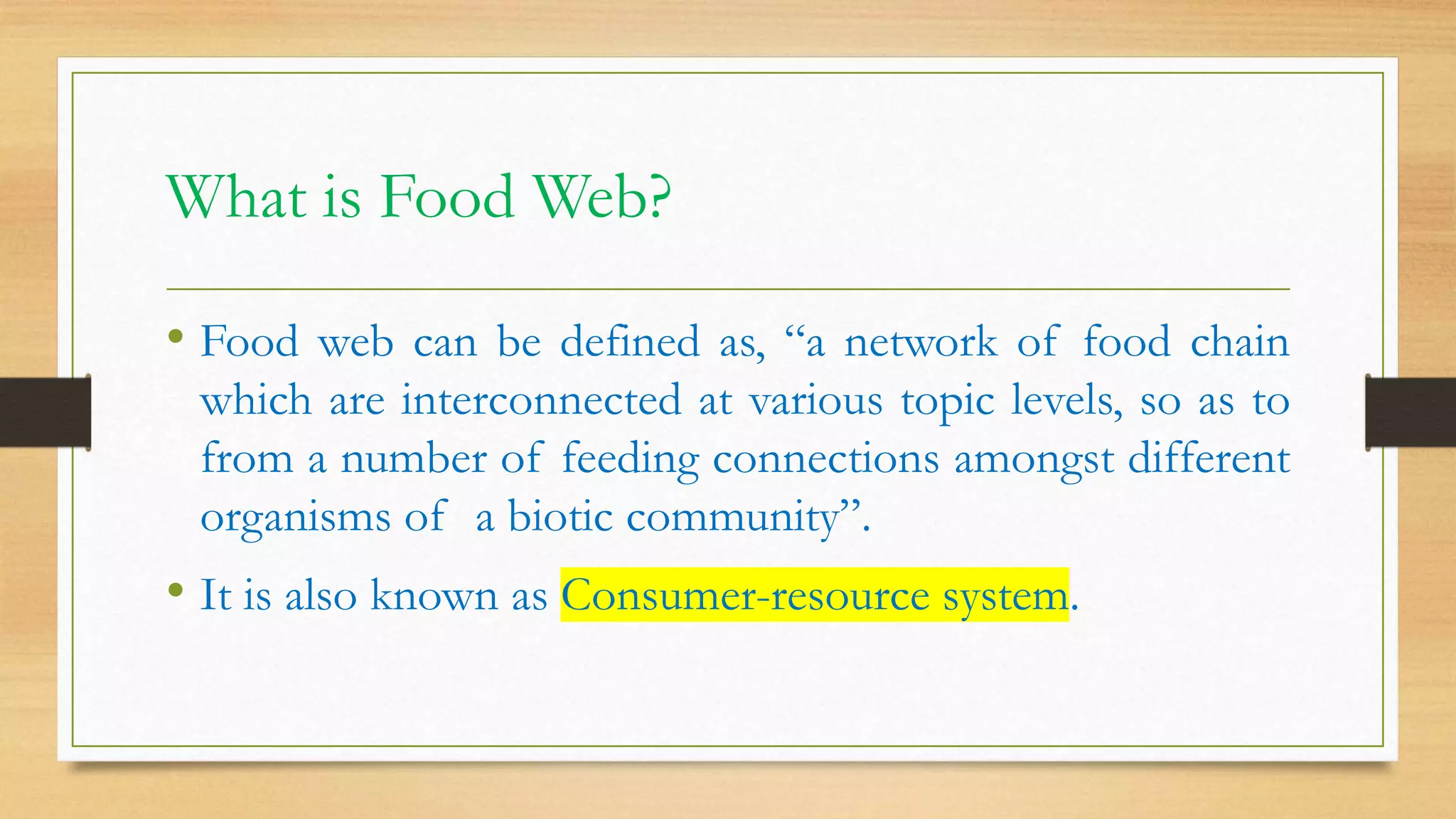 Food web presentation | PPTX