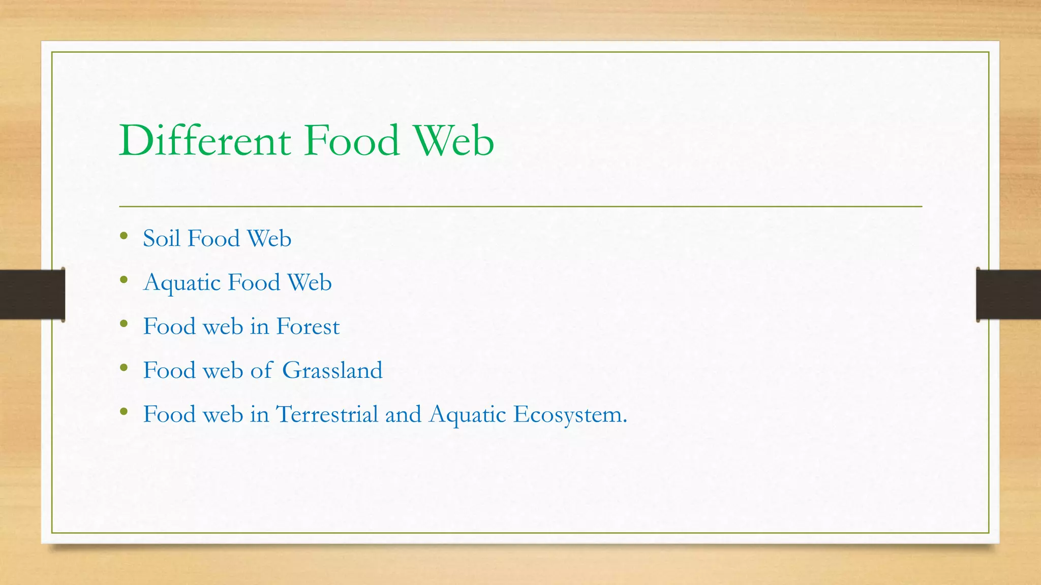 Food web presentation | PPTX