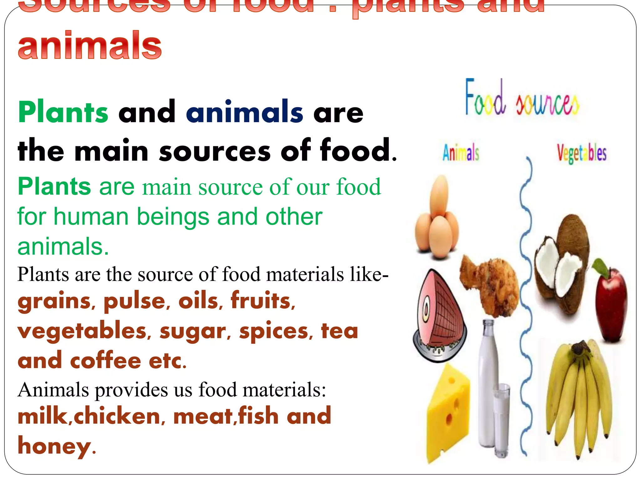 Food :where does it come from? | PPTX