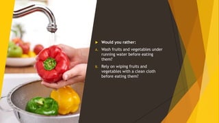 Food Would You Rather 10 questions on food choices | PPT