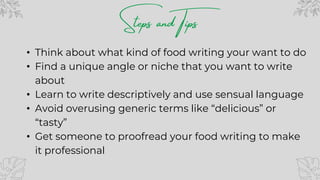 Food Writing.pptx