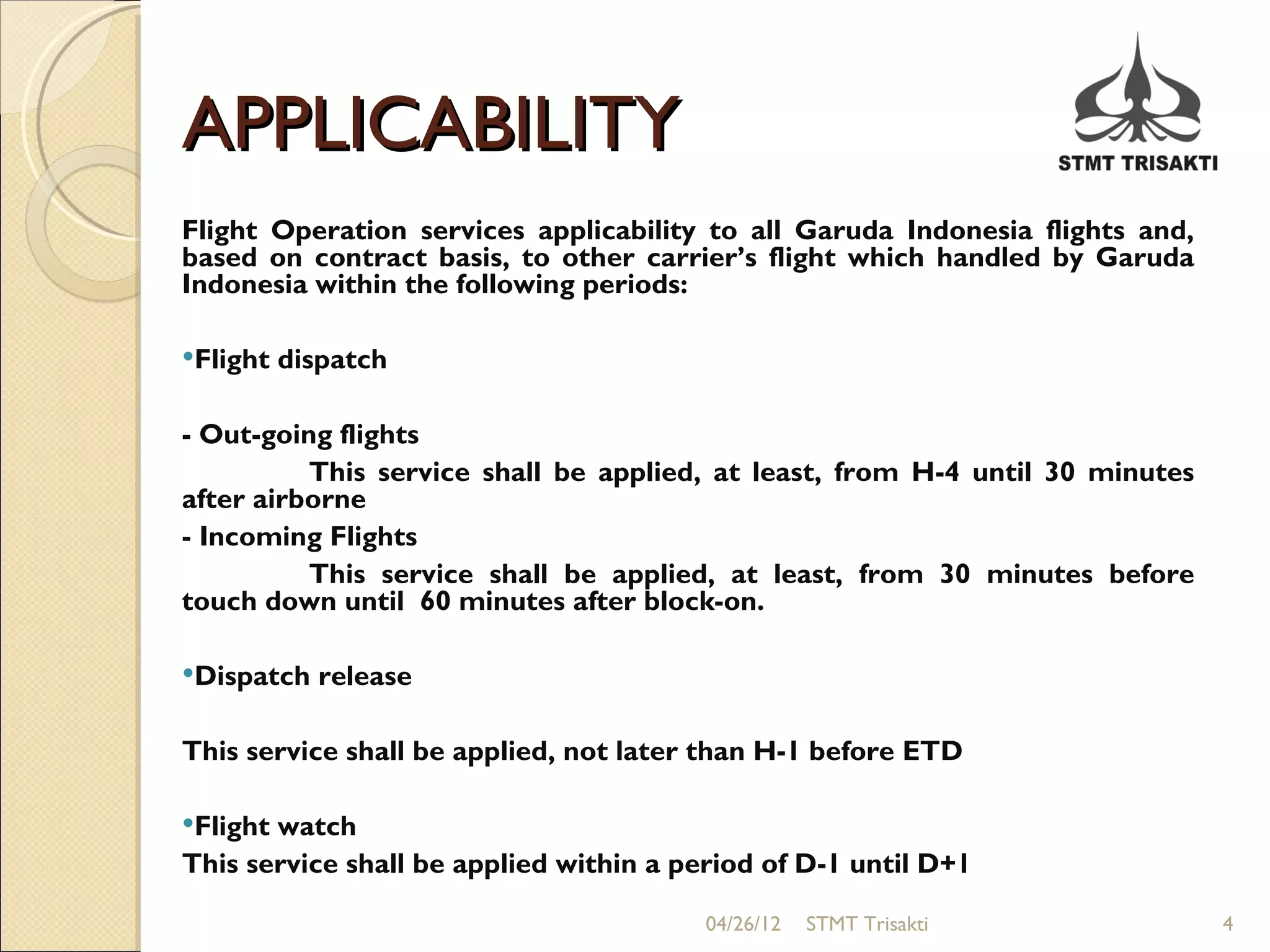 Foo (flight operation officer) | PPT