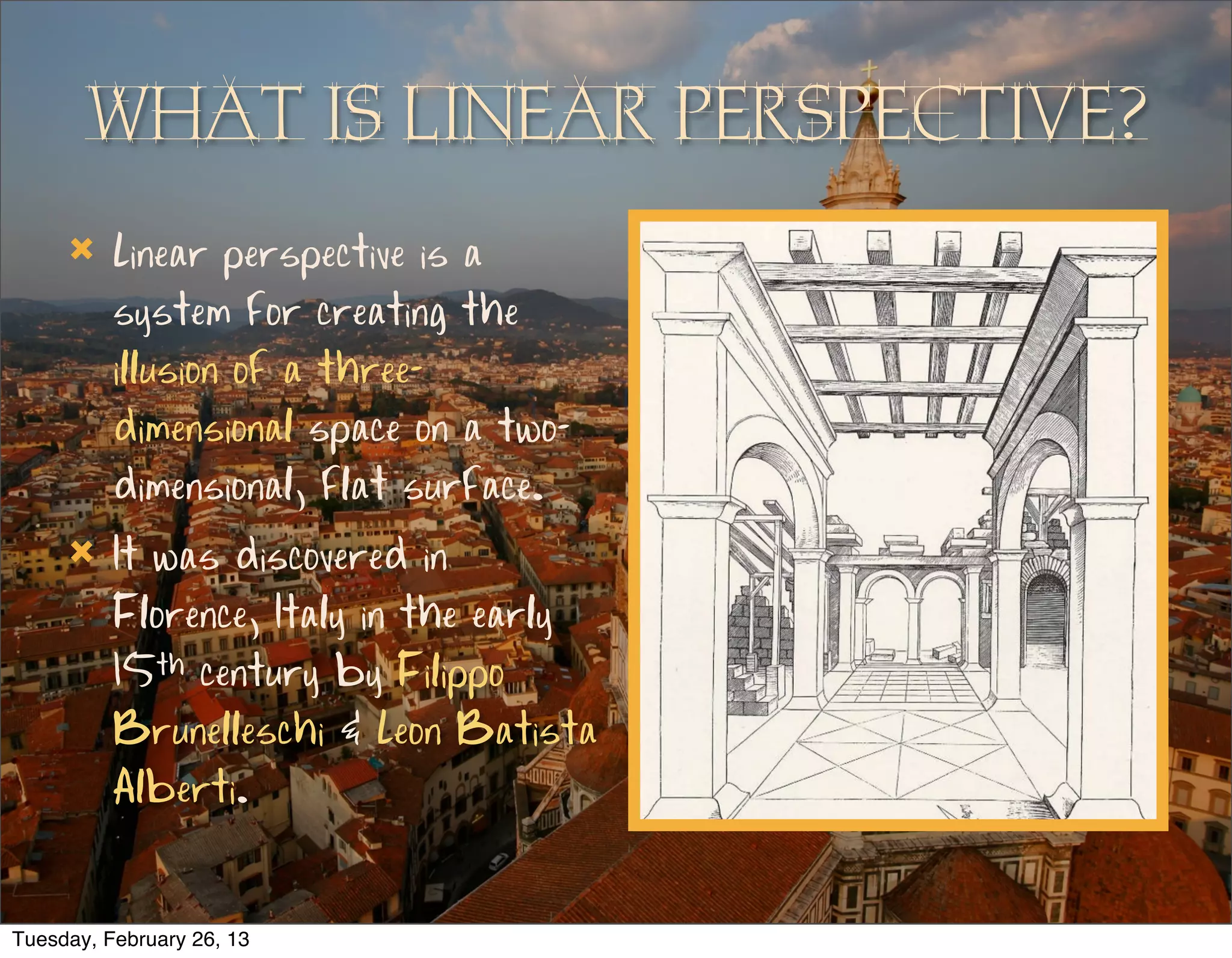 Fooling The Eye: Brunelleschi, Alberti, & Linear Perspective | PDF