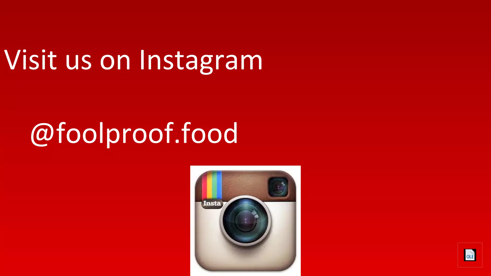 Foolproof food | PPT
