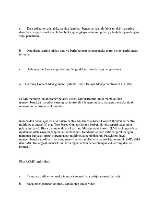 Pengenalan E-learning Pada Sistem Informasi Manajemen | PDF