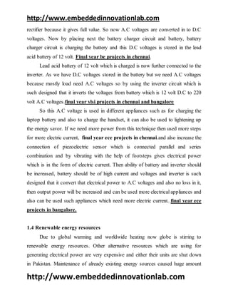 final year embedded systems projects in chennai | DOCX