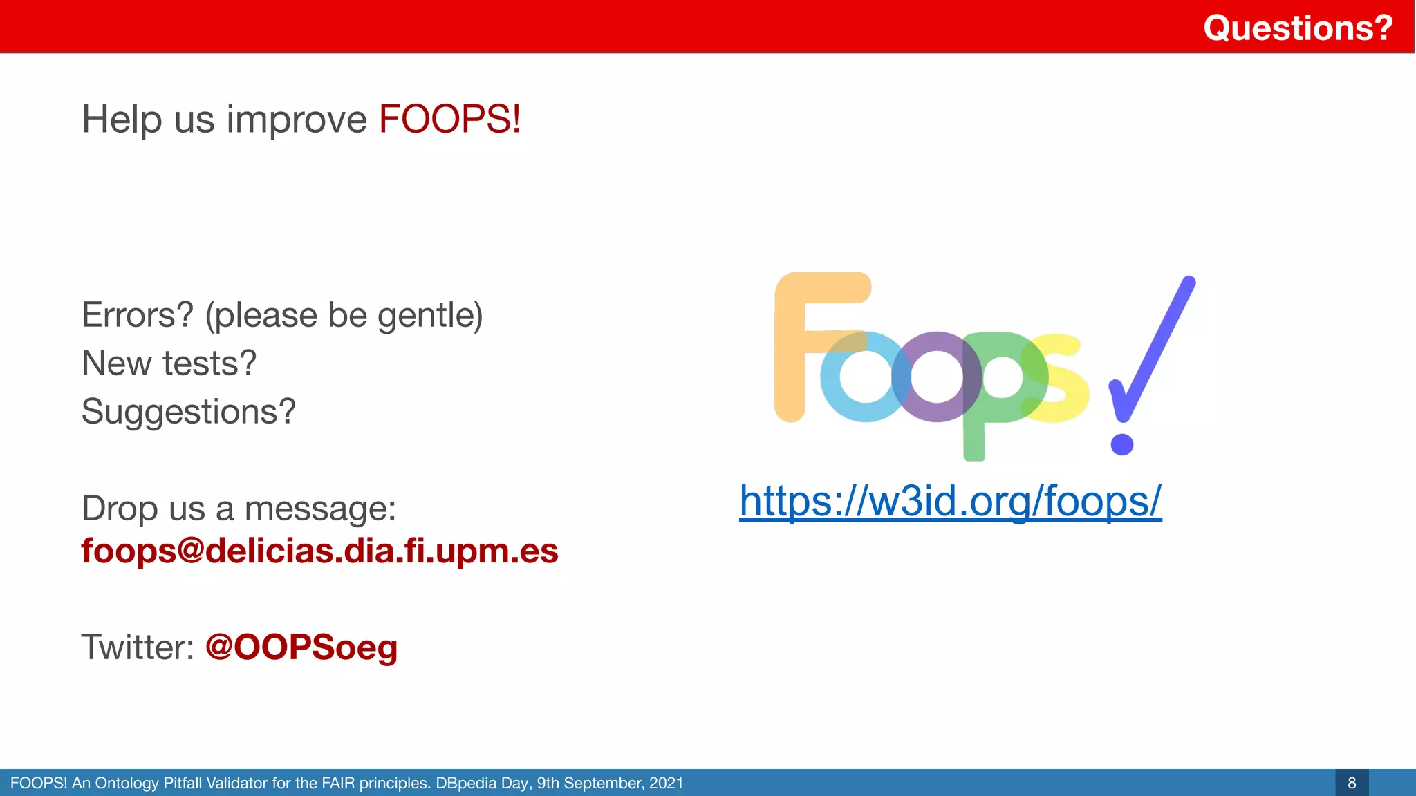 FOOPS!: An Ontology Pitfall Scanner for the FAIR principles | PDF