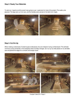 Foosball table-diy | PDF