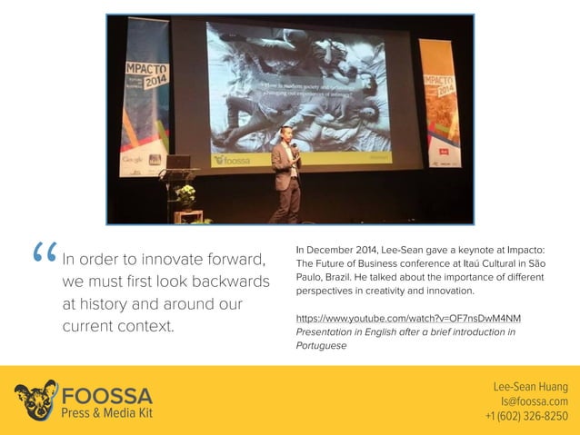 Foossa Press Kit October 2015 | PDF