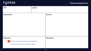 Foossa Futurecasting Canvas | PDF